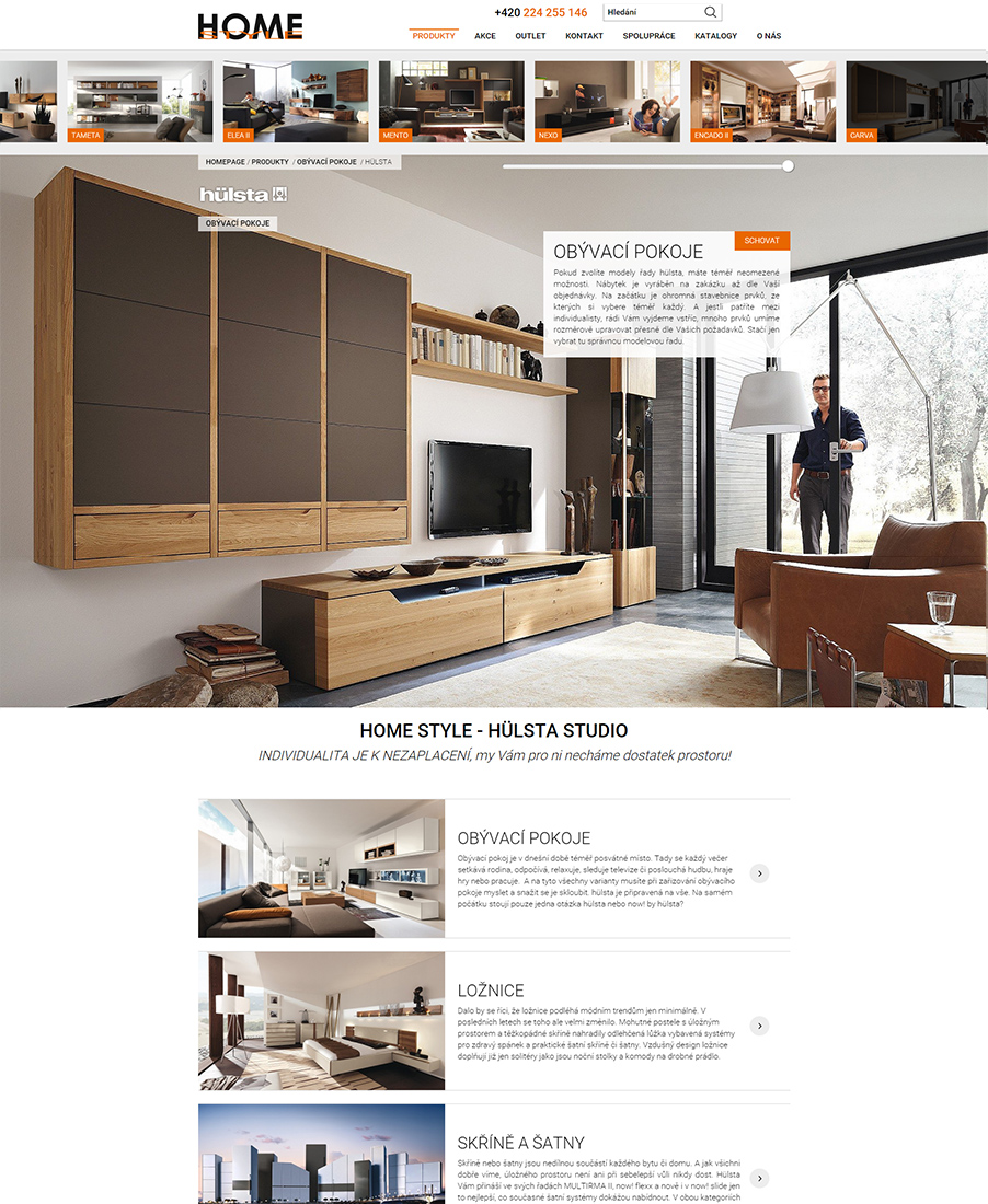 Reference Homestyle, responzivní stránky pro interierové studio | ArtWeby